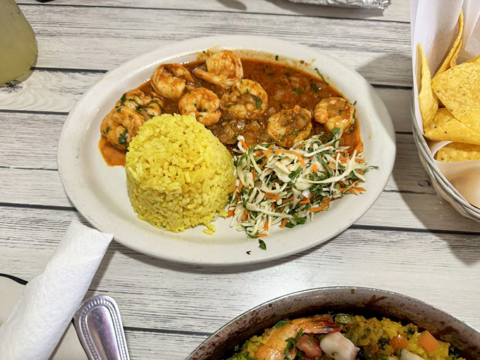 Shrimp Chipotle: Where smoky heat meets succulent seafood. It's like a spicy conga line for your taste buds!