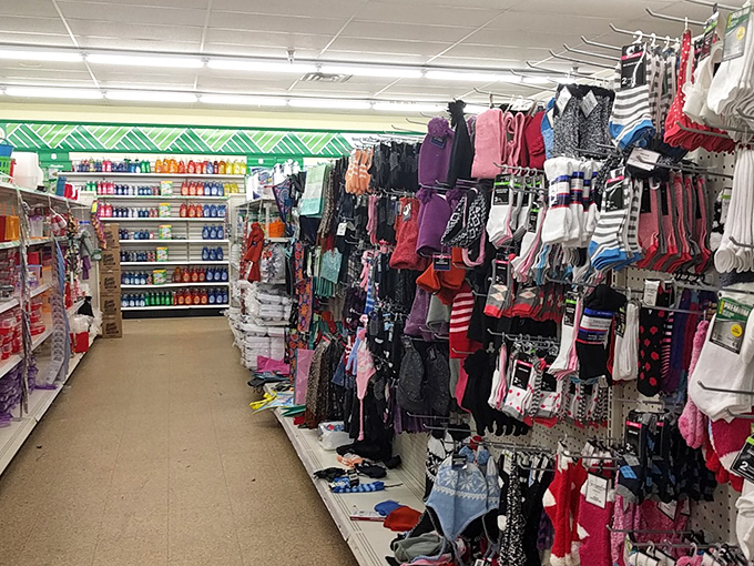 Sock it to me! This colorful display of footwear and headgear is like a Crayola box for your body.