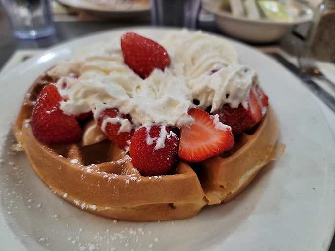 Berry bliss meets waffle wonder! This plate is like summer decided to crash breakfast and brought the whole fruit basket along.