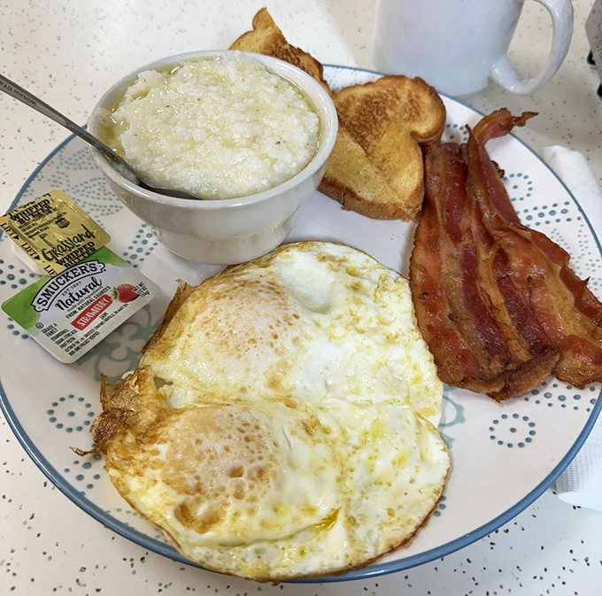 The breakfast of champions... and everyone else! This All-American spread is like a warm, edible hug to start your day right.