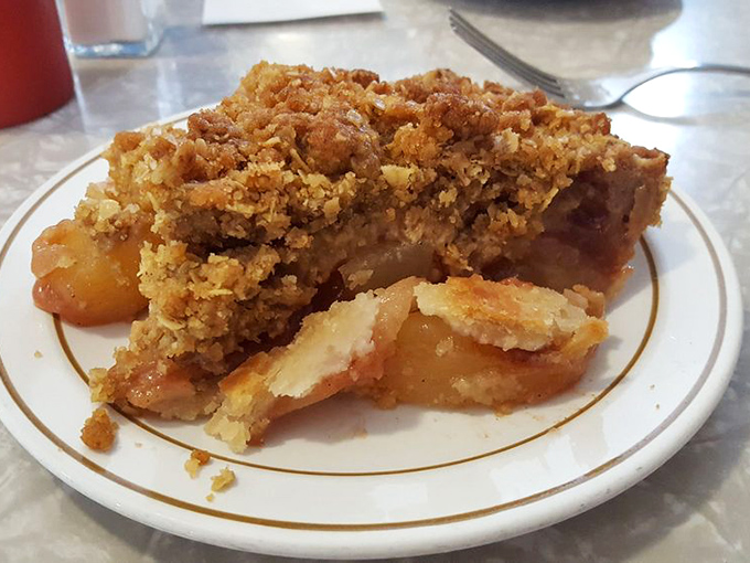 Crumble goals: This apple pie's golden, buttery topping is the crown jewel of comfort desserts. Sorry, grandma, but they might have you beat.