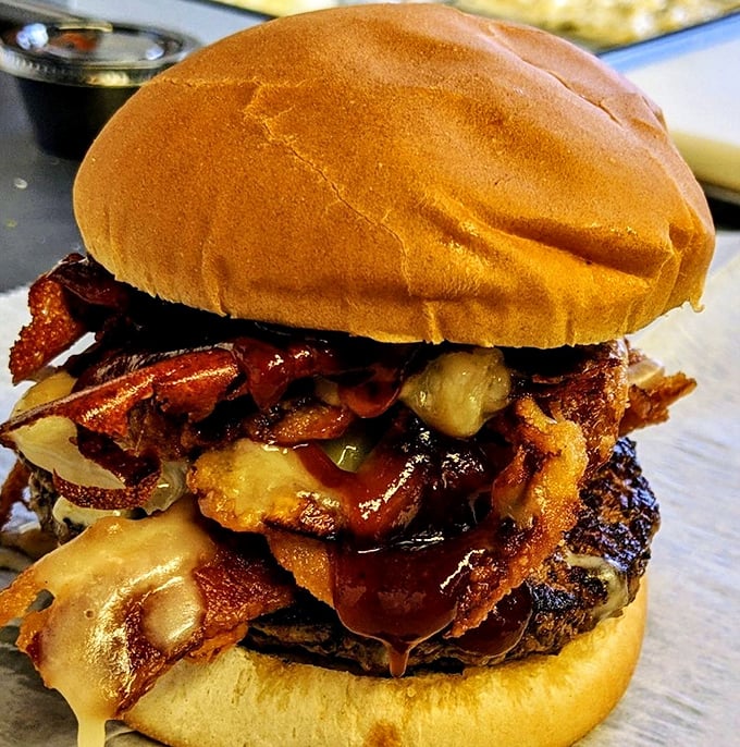Not all heroes wear capes; some come on a bun with bacon, cheese, and enough toppings to make your cardiologist wince delightfully.