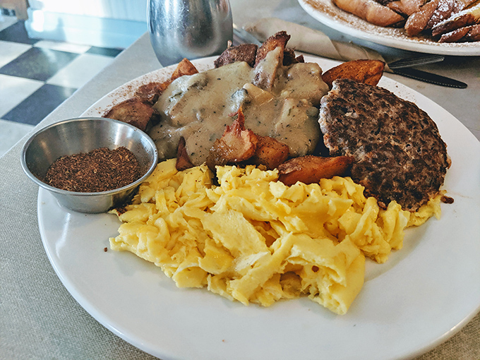 Breakfast of champions... and anyone else who loves a plate full of morning happiness. This spread could fuel a marathon or a day of Netflix binging.