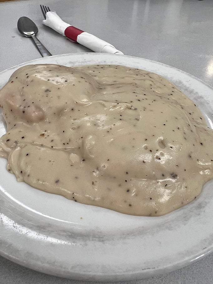 Gravy so good, you'll want to swim in it. These biscuits are fluffier than a cloud in heaven's own kitchen.