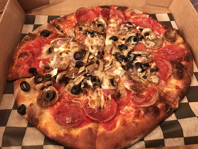 The Bob-eroni: where pepperoni meets its match. This pizza is so loaded, it might need its own zip code.