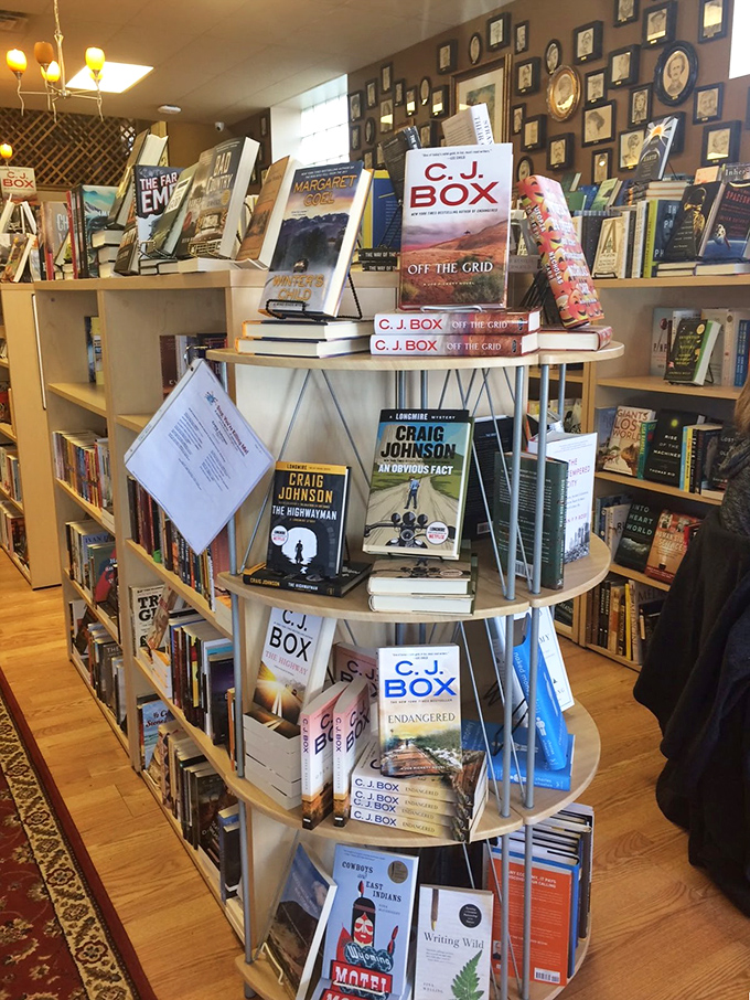 Attention, book detectives! This display is a treasure trove of literary gems. C.J. Box fans, your next obsession awaits!