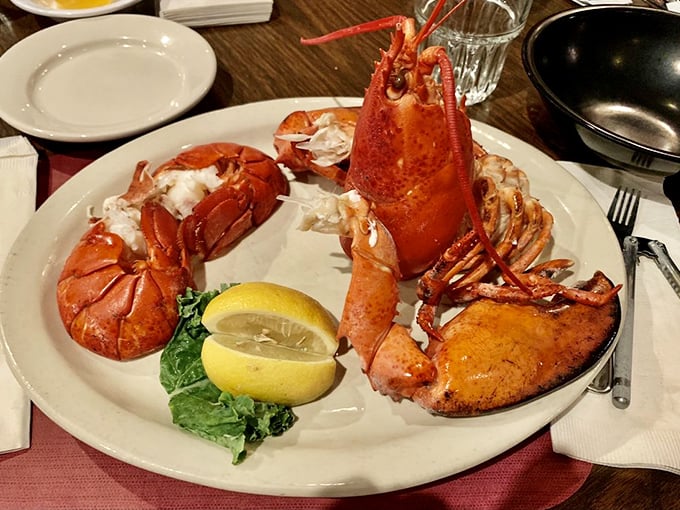 Holy crustacean, Batman! This broiled lobster is so impressive, it could star in its own blockbuster: "The Lobster Knight Rises." Butter at the ready!