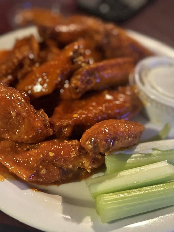 Up close and personal with perfection. These wings are so tempting, they should come with a warning label!