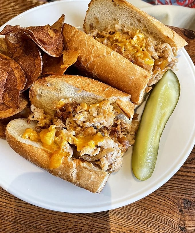 Cluck yeah! This chicken cheesesteak is so good, it'll make you question why you ever bothered with beef. Sorry, Rocky, there's a new Philly favorite in town.