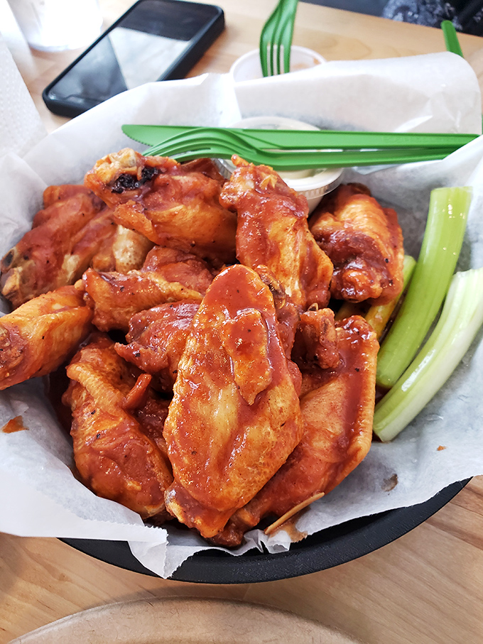 Forget arm day at the gym, these wings are all the workout your biceps need. Lift, dip, and repeat for maximum flavor gains!