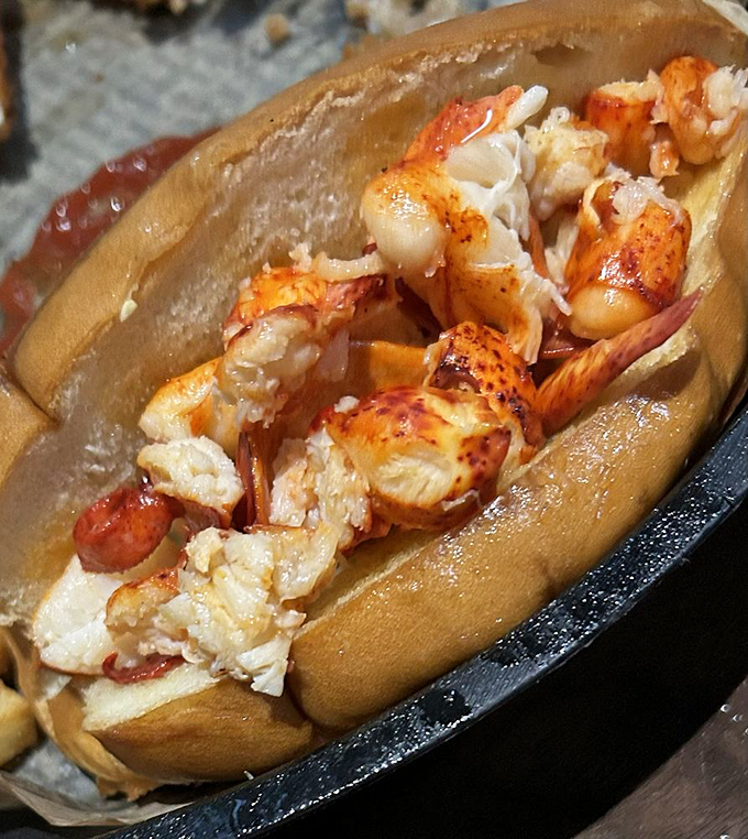 Hot and buttered or cold and creamy? This Connecticut-style lobster roll proves that sometimes, it's okay to play with your food traditions.