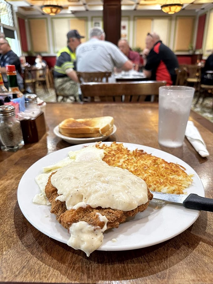 The Midwest's answer to chicken-fried steak &ndash; a crispy, creamy masterpiece that could unite red and blue states in delicious harmony.