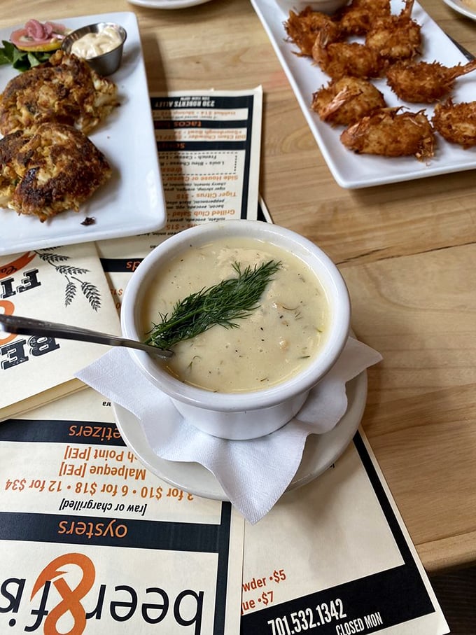 Dill-icious! This Dill Clam Chowder is creamier than a smooth-talking sailor and packed with more flavor than a fisherman's tale.