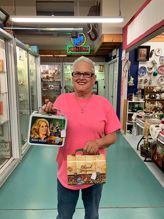 Bionic Woman meets Chuck Wagon! This cheerful shopper's finds perfectly capture the essence of Bright's &ndash; where pop culture and Americana collide.