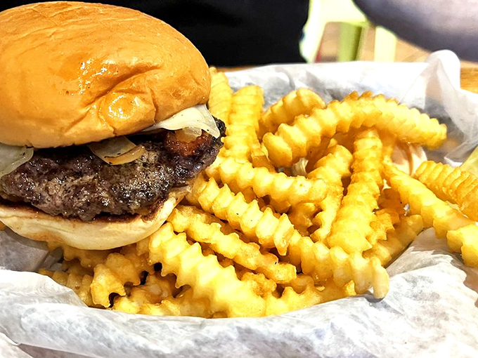 The Dr. Gonzo Burger: Where 'Fear and Loathing' meets 'Flavortown'. This beast is a wild ride for your taste buds, no hallucinogens required.