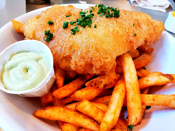 Golden, crispy, and utterly irresistible - this fish and chips platter is the Midas touch of seafood. King Neptune himself would approve!