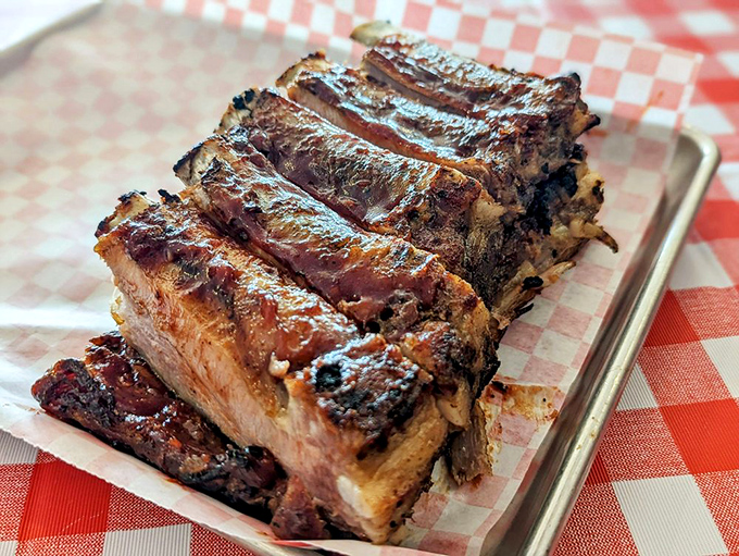 The full rack of ribs: Because sometimes more is more. This platter is the BBQ equivalent of binge-watching your favorite show &ndash; utterly satisfying.