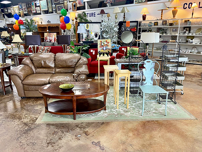 It's like a furniture time machine exploded in here! From mid-century modern to "what were they thinking?" &ndash; every decade has left its mark.