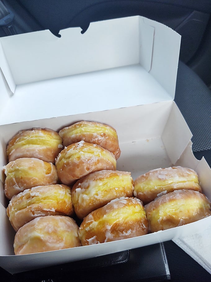 Glazed and confused? Not here! These classic donuts shine brighter than a disco ball at Studio 54.