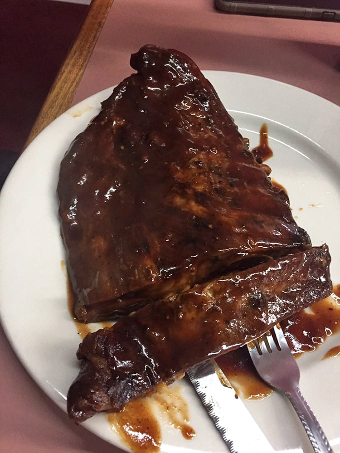 Half-rack? More like full-flavor! These glistening ribs are ready to make your taste buds do the happy dance.