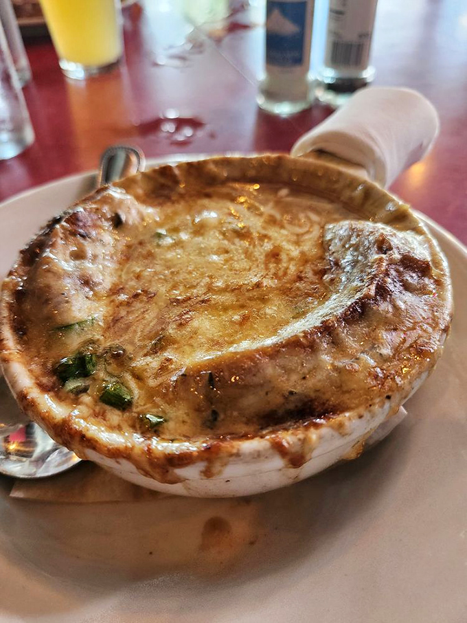 Warning: This French onion soup may cause spontaneous declarations of love. Proceed with caution and extra napkins.