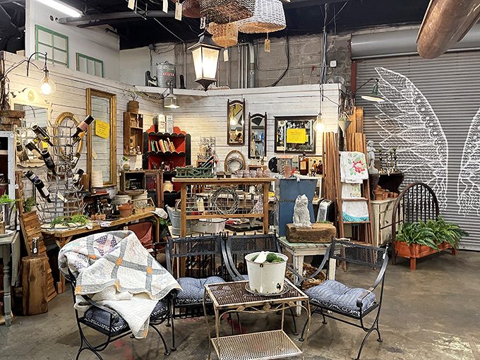 Martha Stewart, eat your heart out! This cozy corner is packed with enough vintage home essentials to make any retro enthusiast swoon.