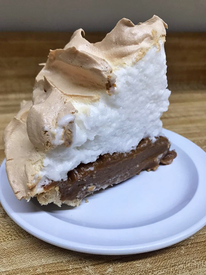 The caramel pie at Charlotte's doesn't just satisfy a sweet tooth&mdash;it creates a core memory. That meringue stands taller than my college GPA ever did.