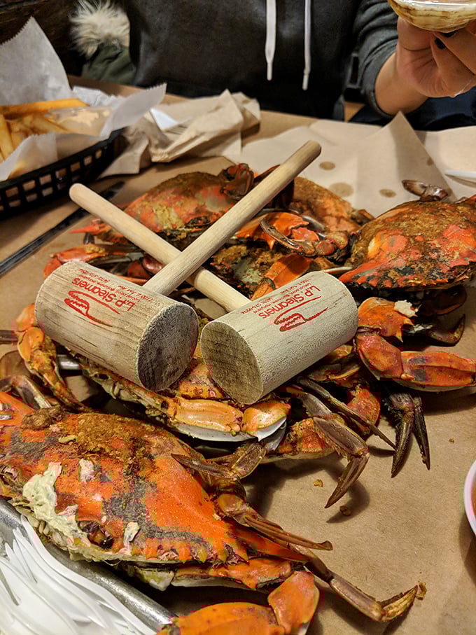 Crab Fest 2023: The Hammering! These steamed beauties are about to star in their own tasty action movie. Mallets at the ready, folks!