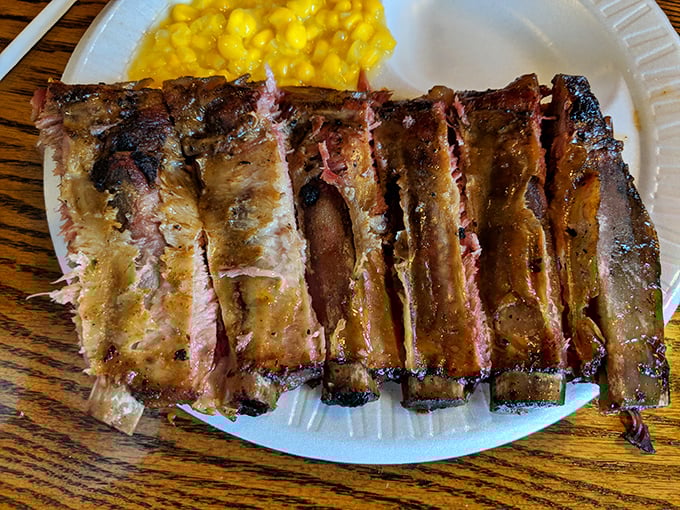Meat candy in its purest form. The pink smoke ring is nature's way of saying "this was done right."