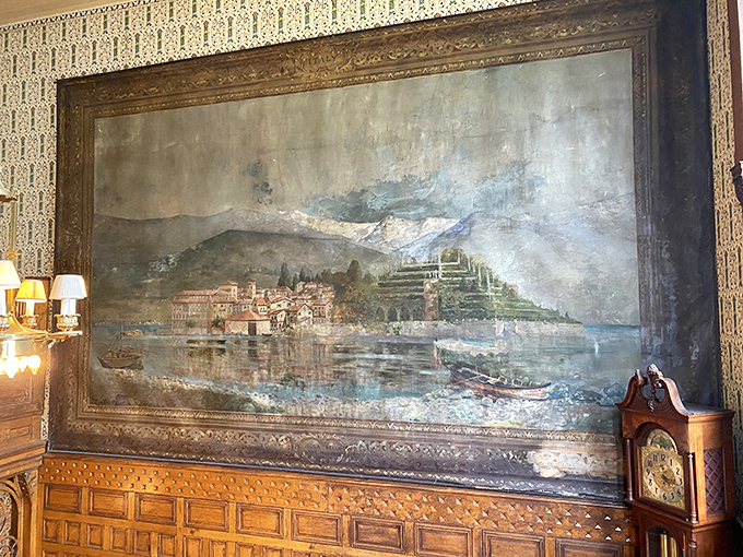 Who needs a window when you've got a painting like this? It's a vacation for your eyes without leaving the parlor.