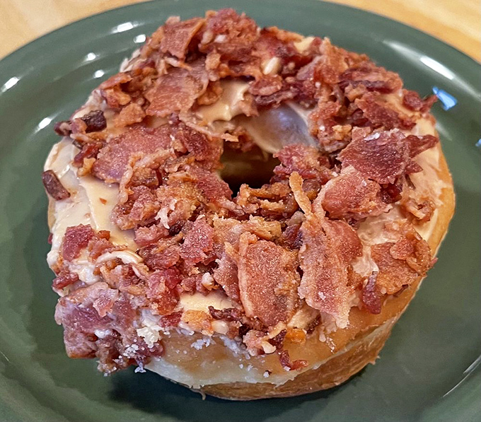 Bacon makes everything better, even donuts! This maple-bacon creation is the breakfast of champions &ndash; if those champions are looking for a delicious way to start the day.