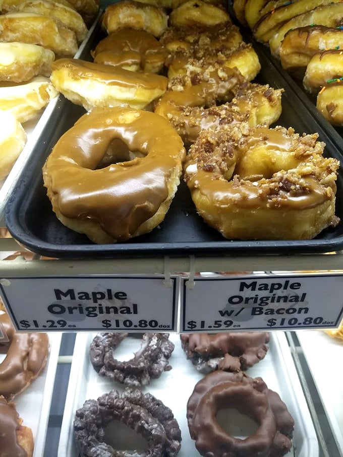 Maple madness! These golden rings of joy prove that Canada isn't the only place that knows how to rock the maple flavor.