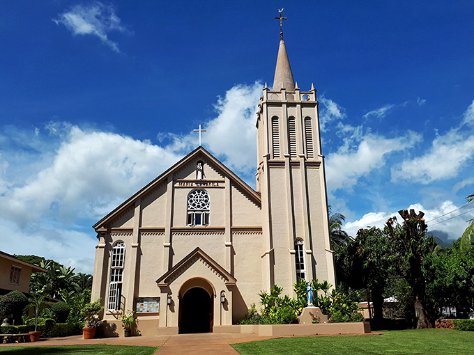 Holy guacamole! This picturesque church could make even the most devout beach bum consider a Sunday morning detour.