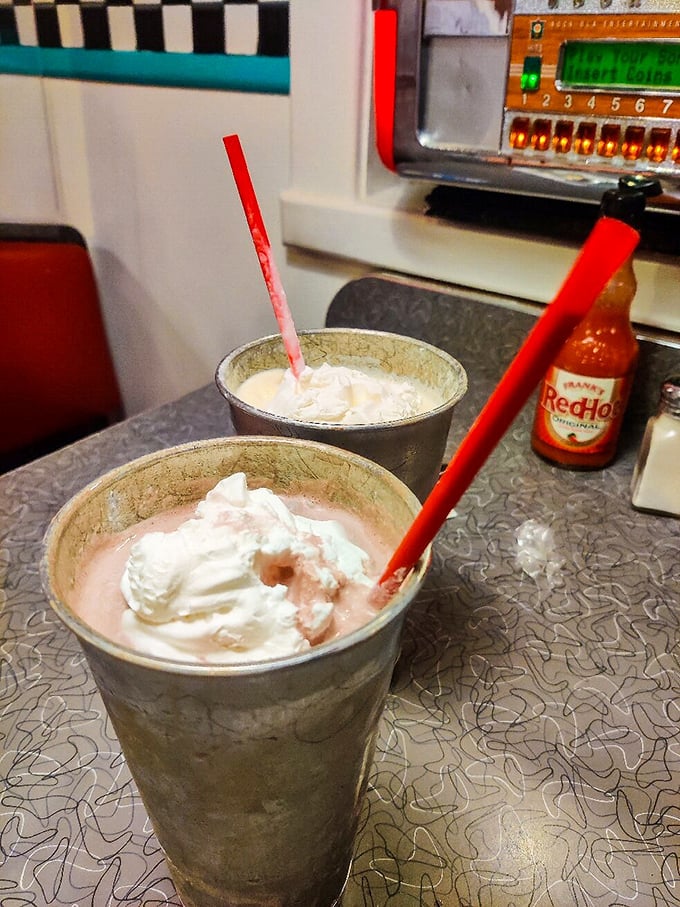 Milkshake heaven! These frosty delights are so thick, you might need to borrow Superman's super-strength just to sip them.