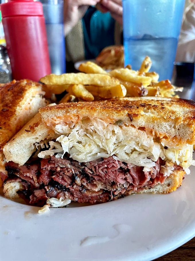 The pastrami Reuben: Where New York attitude meets Salt Lake City altitude. This sandwich is so good, it might just convince you to move.