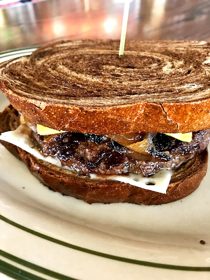 Meet the patty melt of your dreams! This golden-grilled sandwich is like a bear hug for your hunger pangs.
