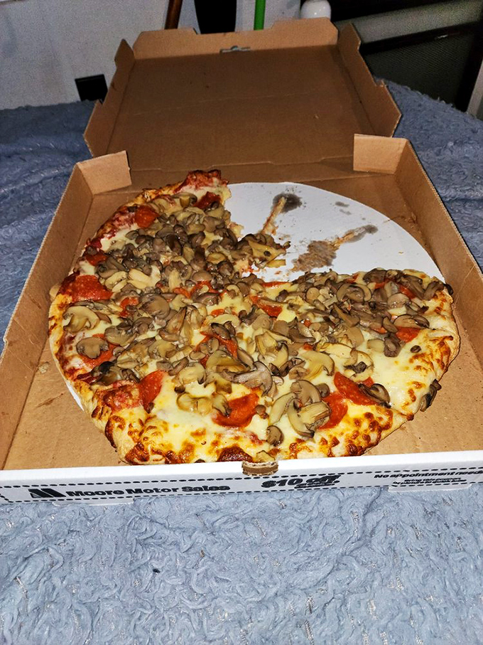 Mushroom magic! This fungi-laden pizza looks so good, it might just be the catalyst for your own personal mushroom renaissance.