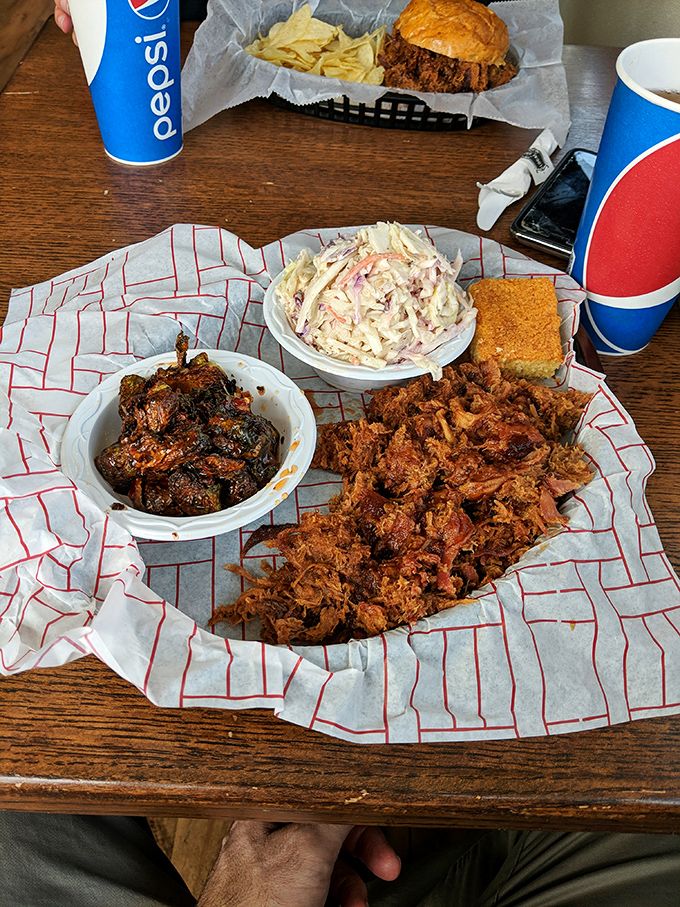 BBQ chicken and sweet potato fries that would make your cardiologist wince and your taste buds applaud. Worth every extra treadmill minute.