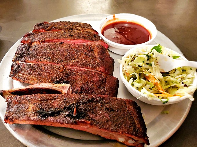 Rack 'em up! These ribs are so tender, they practically fall off the bone when you look at them sideways.