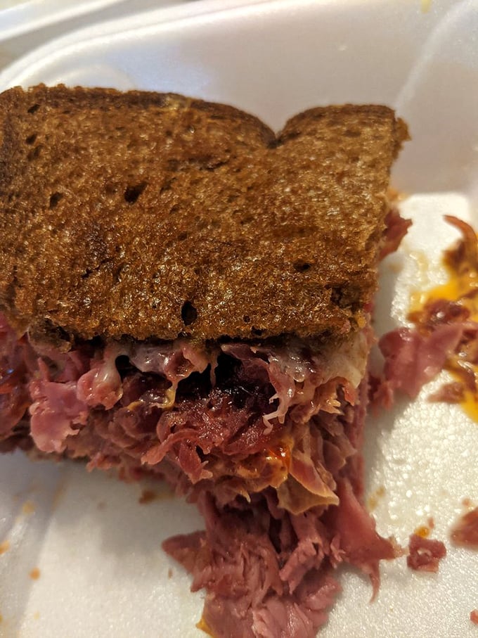 Talk about a red-hot sandwich! This Reuben is so packed with flavor, it's practically blushing.