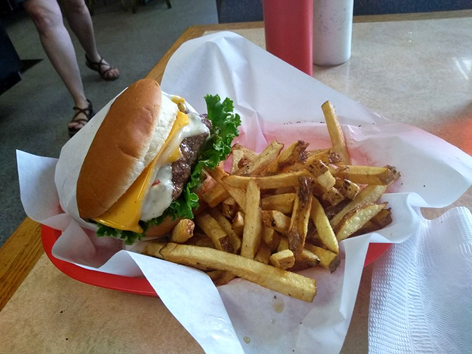 The classic combo that never goes out of style. This burger and fries duo is ready for its tasty close-up!