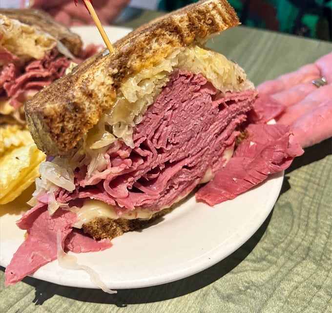 Half a Reuben, twice the flavor! This sandwich proves that good things really do come in small packages.