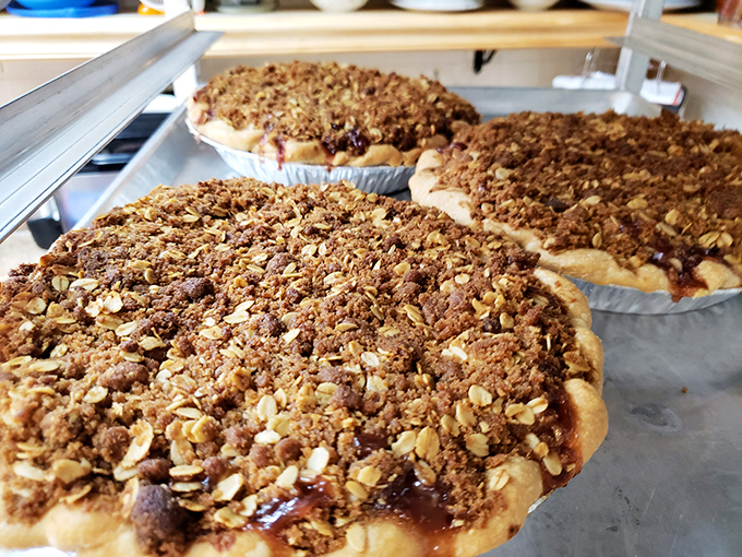 Rhubarb pies that could make Grandma jealous. These beauties are the perfect balance of tart and sweet, like a culinary yin and yang. It's the circle of life, but tastier.