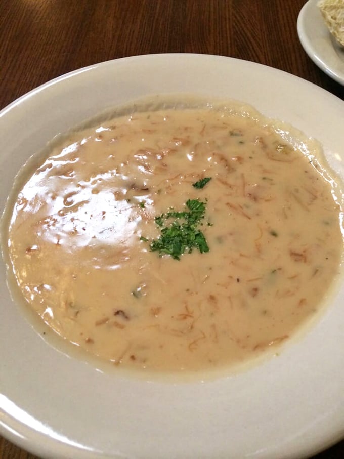 Scallop and bacon chowder: Where "I'm on a seafood diet" meets "everything's better with bacon." A match made in culinary heaven!