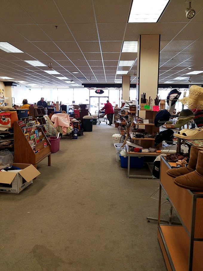 Treasure hunters in their natural habitat, sifting through the sands of time for that perfect pearl of a purchase.