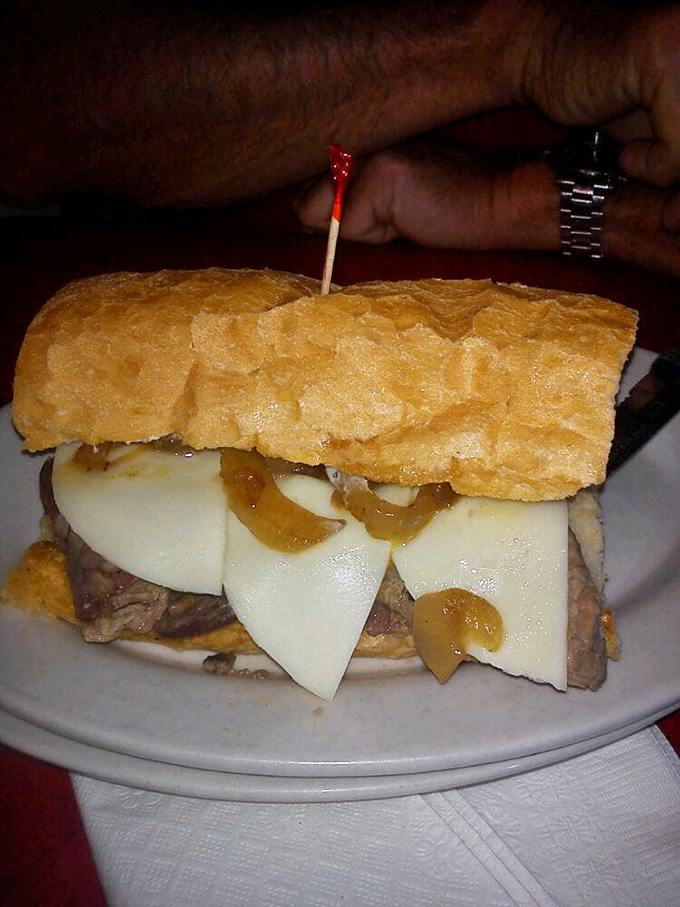 The "I can't believe it's not heaven" sandwich. This smoked prime rib po'boy is what dreams are made of, if dreams were edible.
