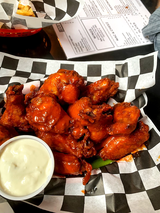 Saucy, spicy, and oh-so-nice. These buffalo wings are like a warm hug for your taste buds &ndash; if hugs could make you sweat.