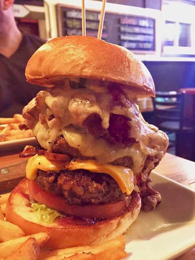 Behold, the Stack 4.0 &ndash; a burger so tall, it needs its own zip code. This meaty marvel is like the Leaning Tower of Pisa, but with 100% more cheese.