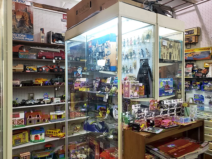 Toy story come to life! From classic cars to action figures, this booth is where childhood dreams are stored and occasionally sold.