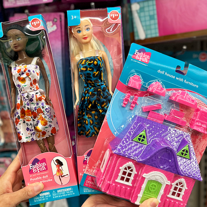 Fashion dolls and miniature furniture that would make Barbie's realtor jealous&mdash;childhood dreams packaged neatly at a price that won't break the piggy bank.